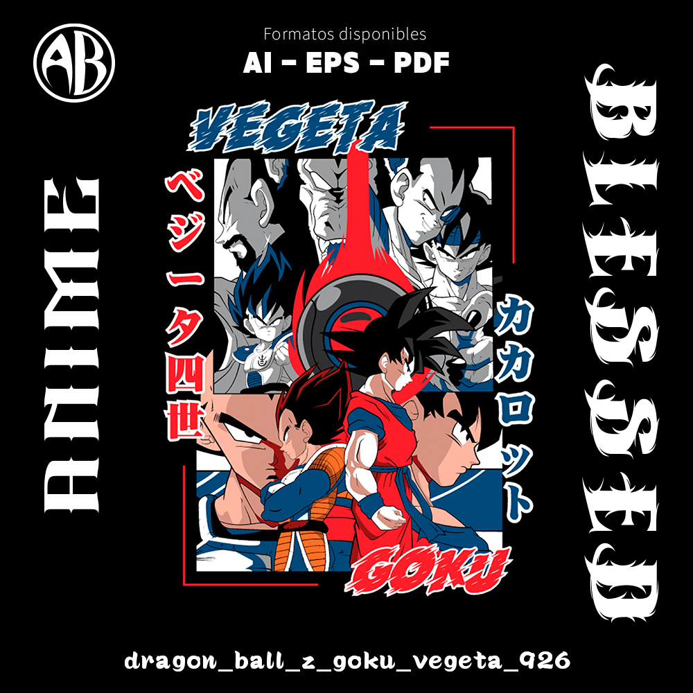 Dragon Ball - Z Goku Vegeta - SKU926-Vector - Anime Blessed
