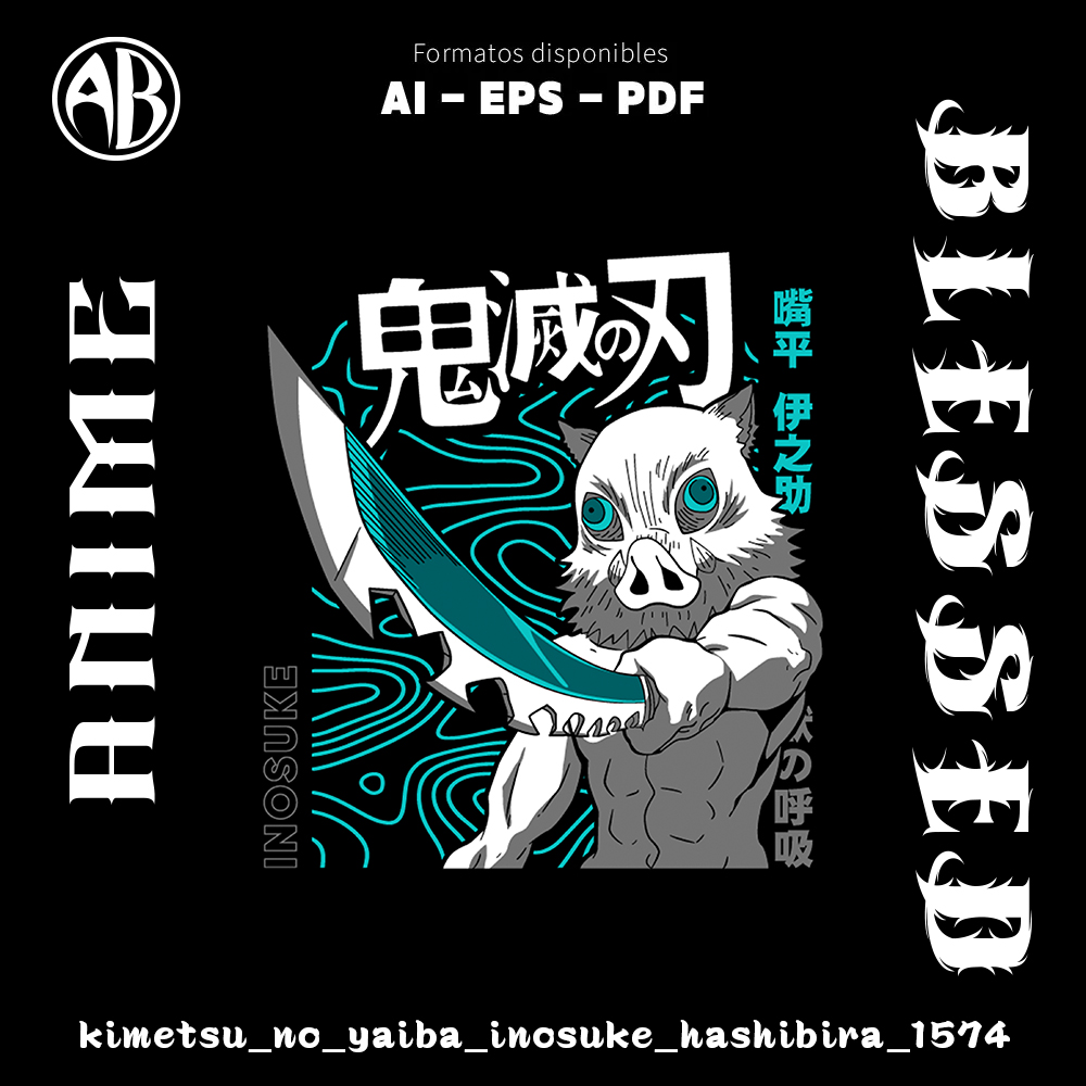 Kimetsu no Yaiba - Inosuke Hashibira-Vector - SKU1574 - Anime Blessed